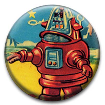 Robot Badge – RetroBadge