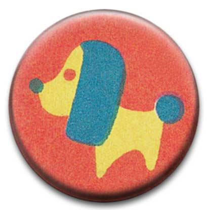 Cute Dog Badge – RetroBadge