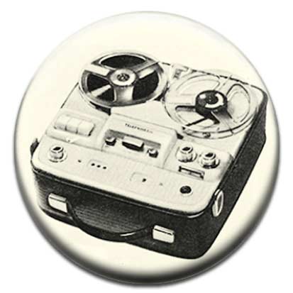 Tape Recorder Badge – RetroBadge