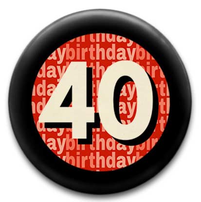 Birthday Certificate 40 Badge