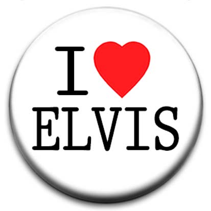 I Heart Elvis Badge – RetroBadge