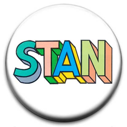 Stan Name Small Retro Badge