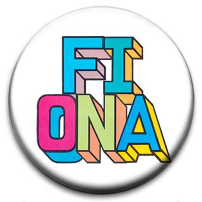 Fiona Name Badge – RetroBadge