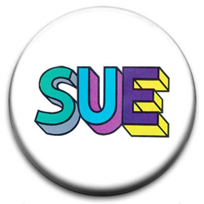 Sue Name Badge – RetroBadge