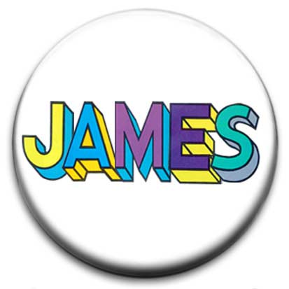 James Name Badge – RetroBadge