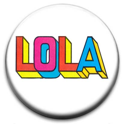 Lola Name Small Retro Badge