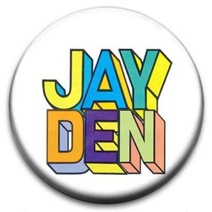 Jayden Name Badge – RetroBadge