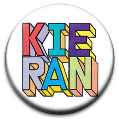 Kieran Name Badge – RetroBadge