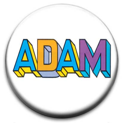 Adam Name Badge – RetroBadge