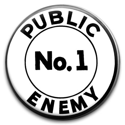 Public Enemy Number One Small Retro Badge