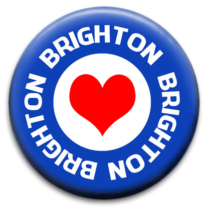 Brighton Mod Heart Badge