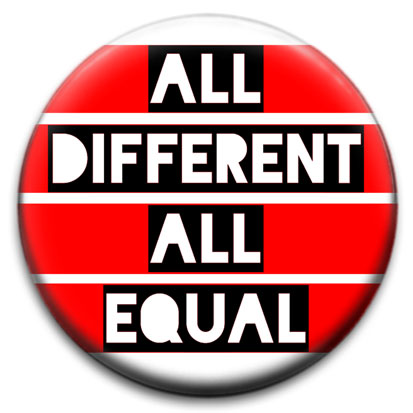 All Different All Equal Badge – RetroBadge