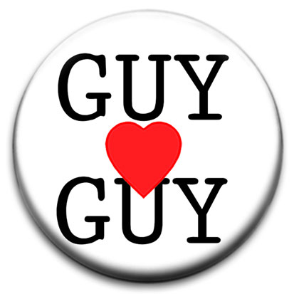 Guy Heart Guy Badge