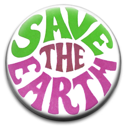 Save The Earth Badge – RetroBadge