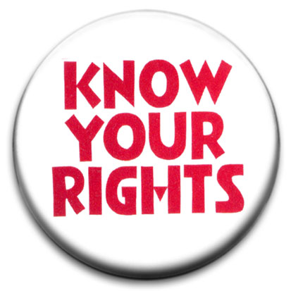 Know Your Rights Badge
